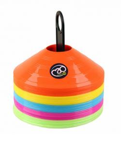 Set of 50 Coloured Agility Cones