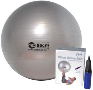 65cm Swiss Ball with Pump (100Kg anti-burst)